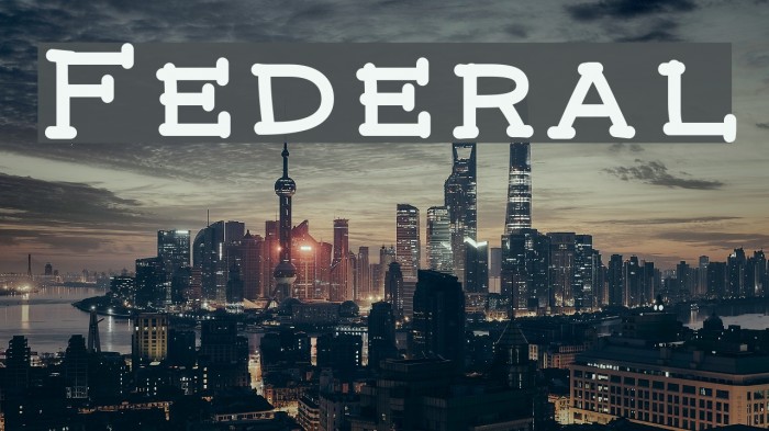 Federal Font - FFonts.net