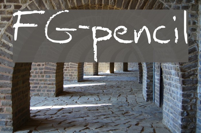 FG-pencil Font - FFonts.net
