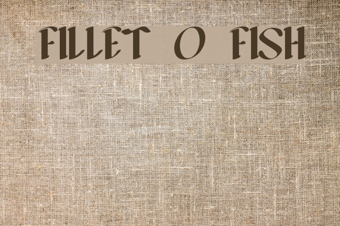 FILLET O FISH Font - FFonts.net