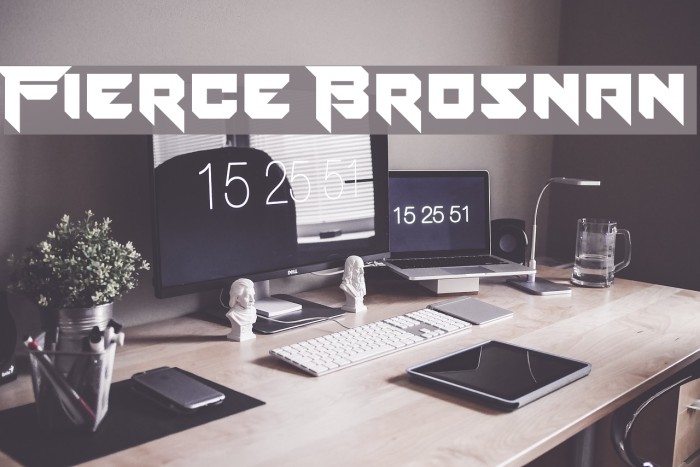 Fierce Brosnan Font - FFonts.net