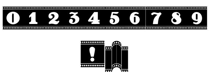Film Letters Filled Regular Font - FFonts.net