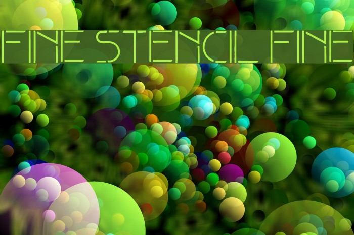 Fine stencil fine Font - FFonts.net