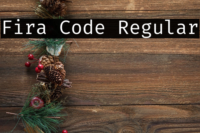 Fira Code Regular Font - FFonts.net
