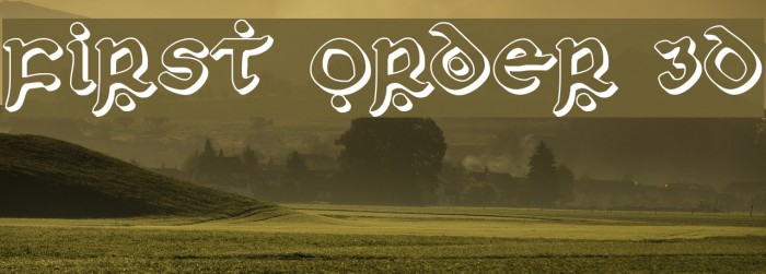 First Order 3D Font - FFonts.net