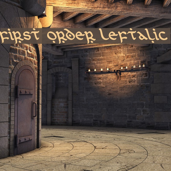 First Order Leftalic Font - FFonts.net