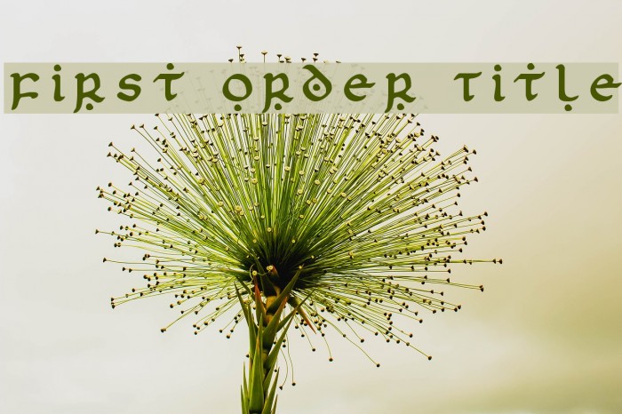 First Order Title Font - FFonts.net