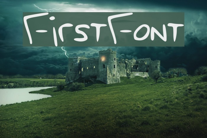FirstFont Font - FFonts.net