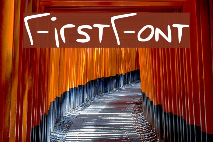 FirstFont Font - FFonts.net