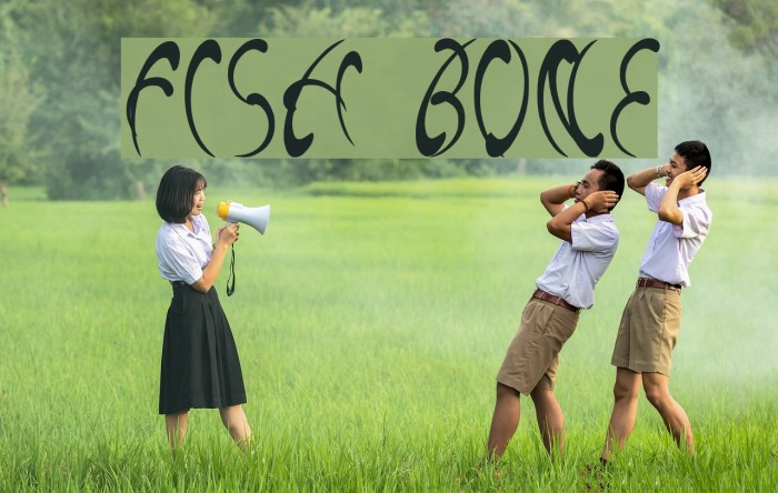 fish bone Font - FFonts.net