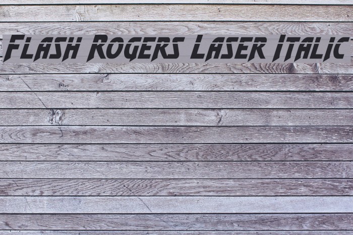 Flash Rogers Laser Italic Font - FFonts.net