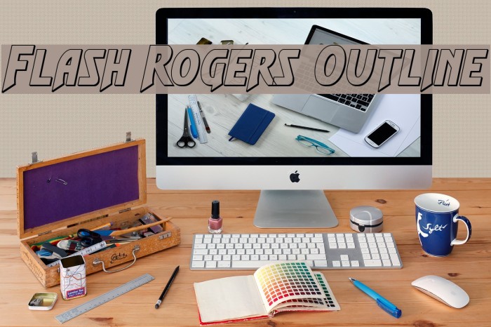 Flash Rogers Outline Font - FFonts.net
