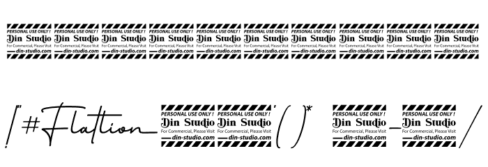 Flatlion Personal Use Font - FFonts.net