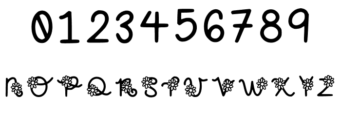 Flower Font Regular Font - FFonts.net