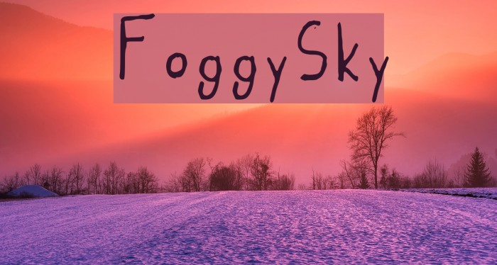 Foggy_Sky Font - FFonts.net