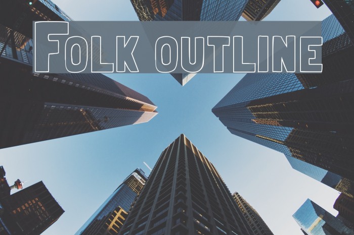 Folk outline Font - FFonts.net