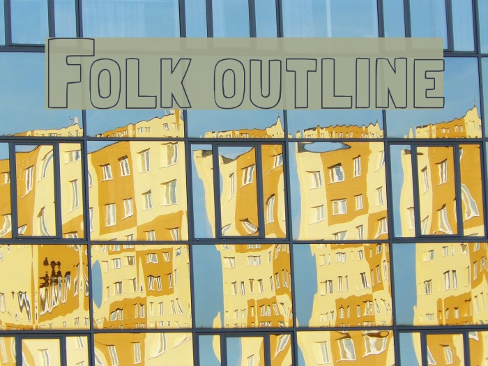 Folk outline Font - FFonts.net