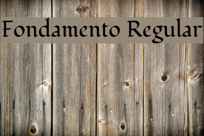 Fondamento Regular Font - FFonts.net