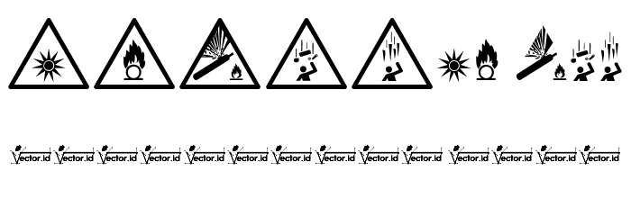 FontsVectorIso7010WarningSign Font - FFonts.net