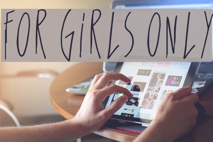For Girls Only Font - FFonts.net