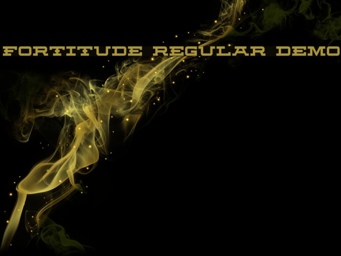 Fortitude Regular Demo Font - FFonts.net