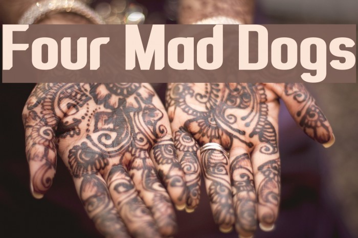 Four Mad Dogs Font - FFonts.net