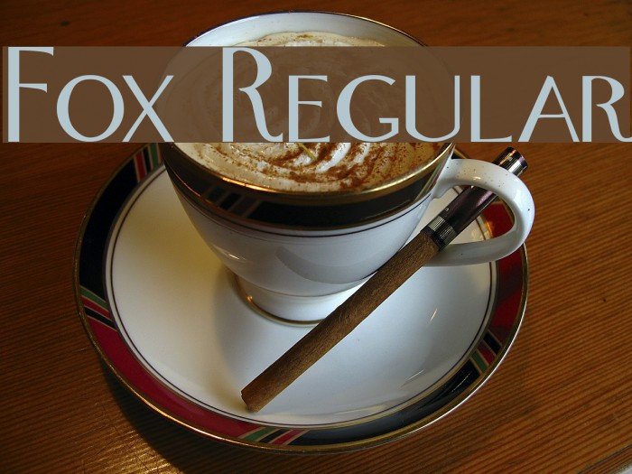Fox Regular Font - FFonts.net