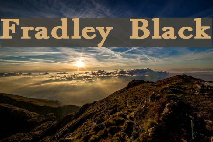 Fradley Black Font - FFonts.net