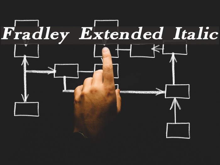 Fradley Extended Italic Font - FFonts.net
