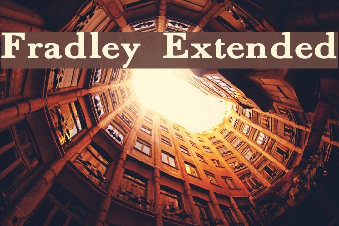 Fradley Extended Font - FFonts.net