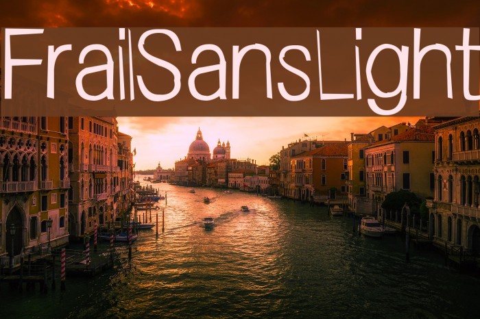 FrailSansLight Font - FFonts.net