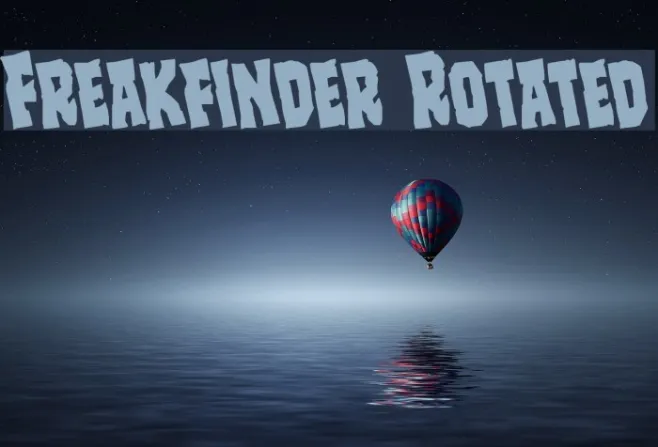 Freakfinder Rotated Font | Free Download (TTF/OTF) | FFonts.