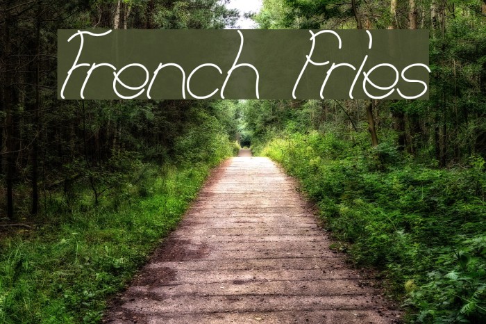 French fries Font - FFonts.net