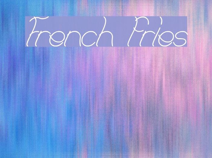 French fries Font - FFonts.net