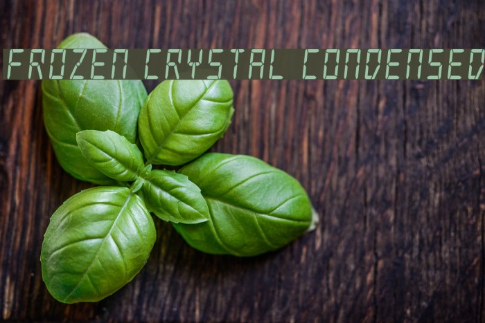 Frozen Crystal Condensed Font - FFonts.net