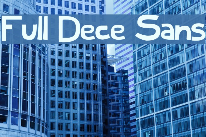 Full Dece Sans Font - FFonts.net