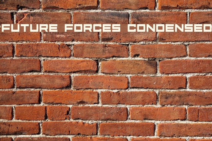 Future Forces Condensed Font - FFonts.net