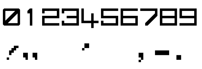 G7 Gradius2[1 byte font] Font - FFonts.net