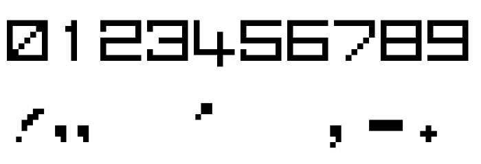 G7Gradius1[1 byte font] Font - FFonts.net