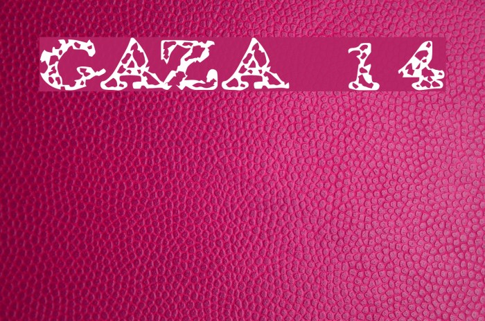 GAZA 14 Font - FFonts.net