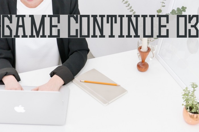Game Continue 03 Font - FFonts.net
