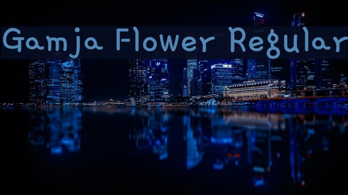 Gamja Flower Regular Font - FFonts.net