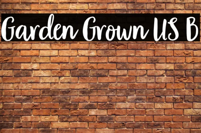 Garden Grown US B Font | Free Download (TTF/OTF) | FFonts.net