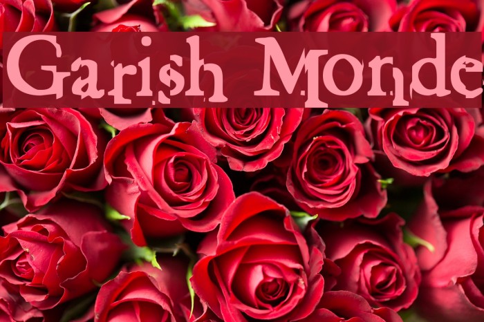Garish Monde Font - FFonts.net