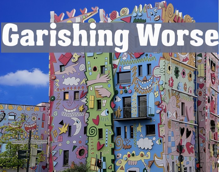 Garishing Worse Font - FFonts.net