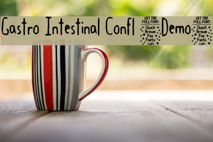 Gastro Intestinal Confl [Demo] Font - FFonts.net