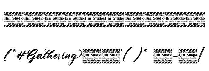 Gathering Personal Use Font - FFonts.net