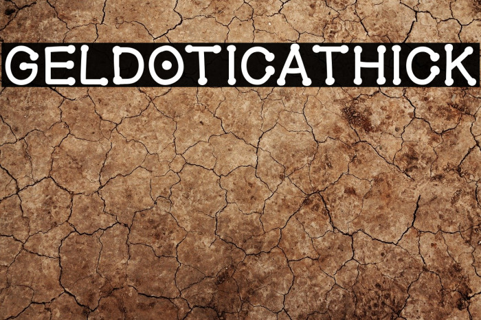 GelDoticaThick Font - FFonts.net