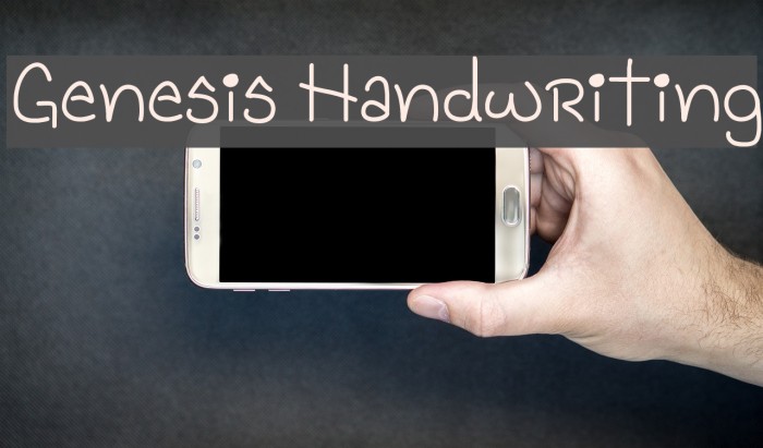 Genesis Handwriting Font - FFonts.net
