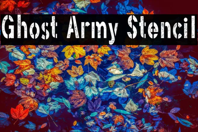 Ghost Army Stencil Font | Free Download (TTF/OTF) | FFonts.net