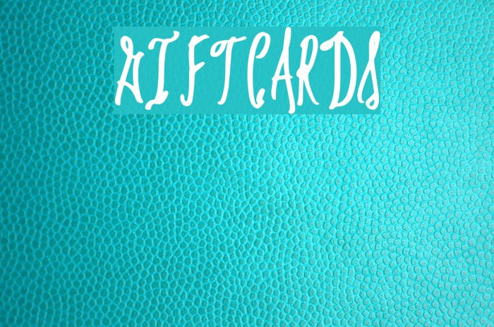 GiftCards Font - FFonts.net